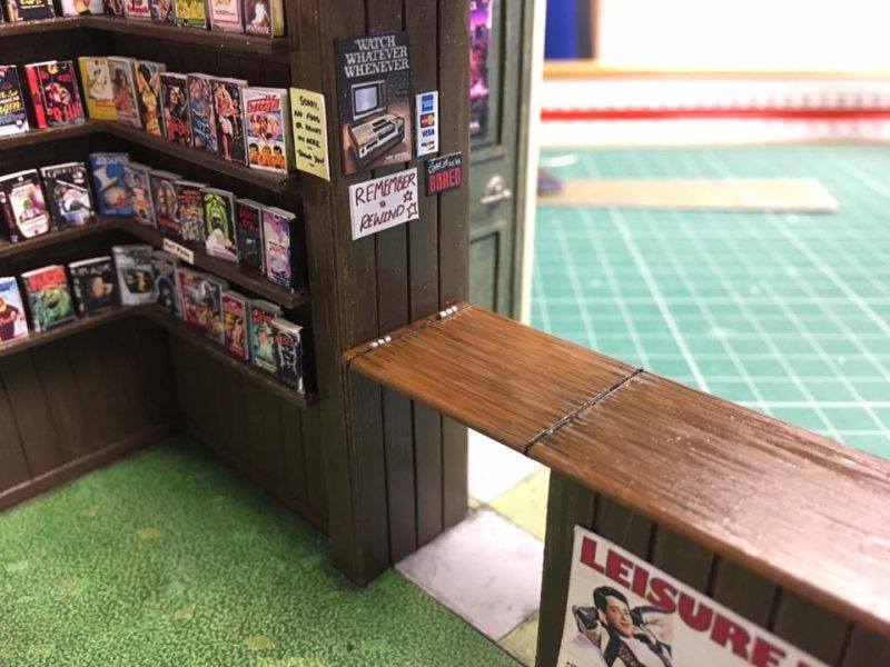 Cool Art: Video Store miniature by Andrew Glazebrook | Live for Films
