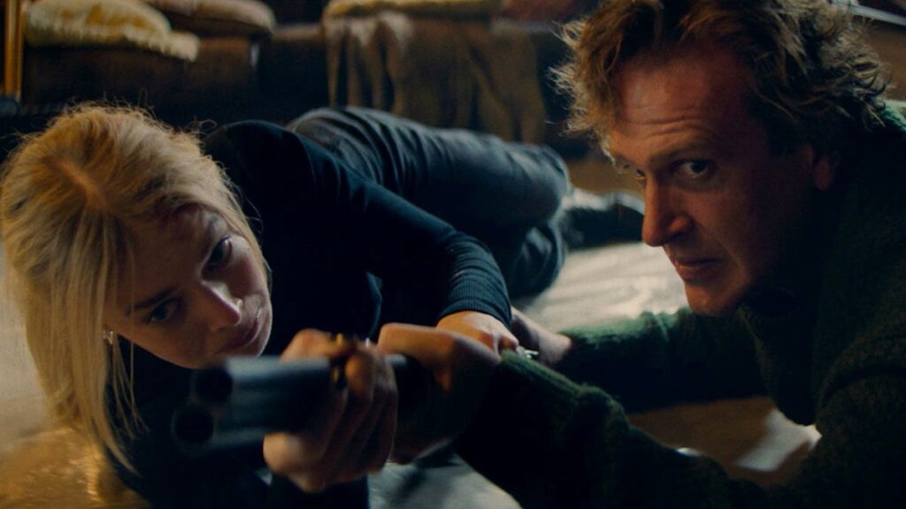 Samara Weaving and Jason Segel plan very bad things for each other in ...